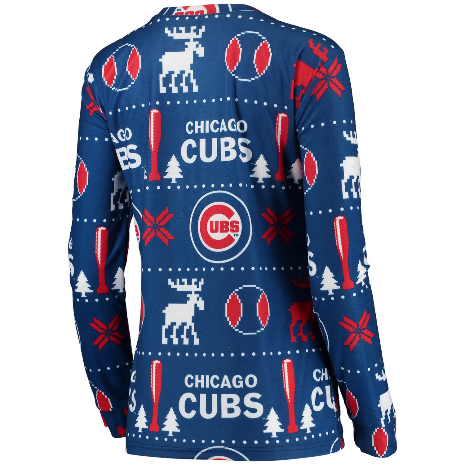 FOCO Chicago Cubs Ugly Pajama Set | Free Shipping at Academy