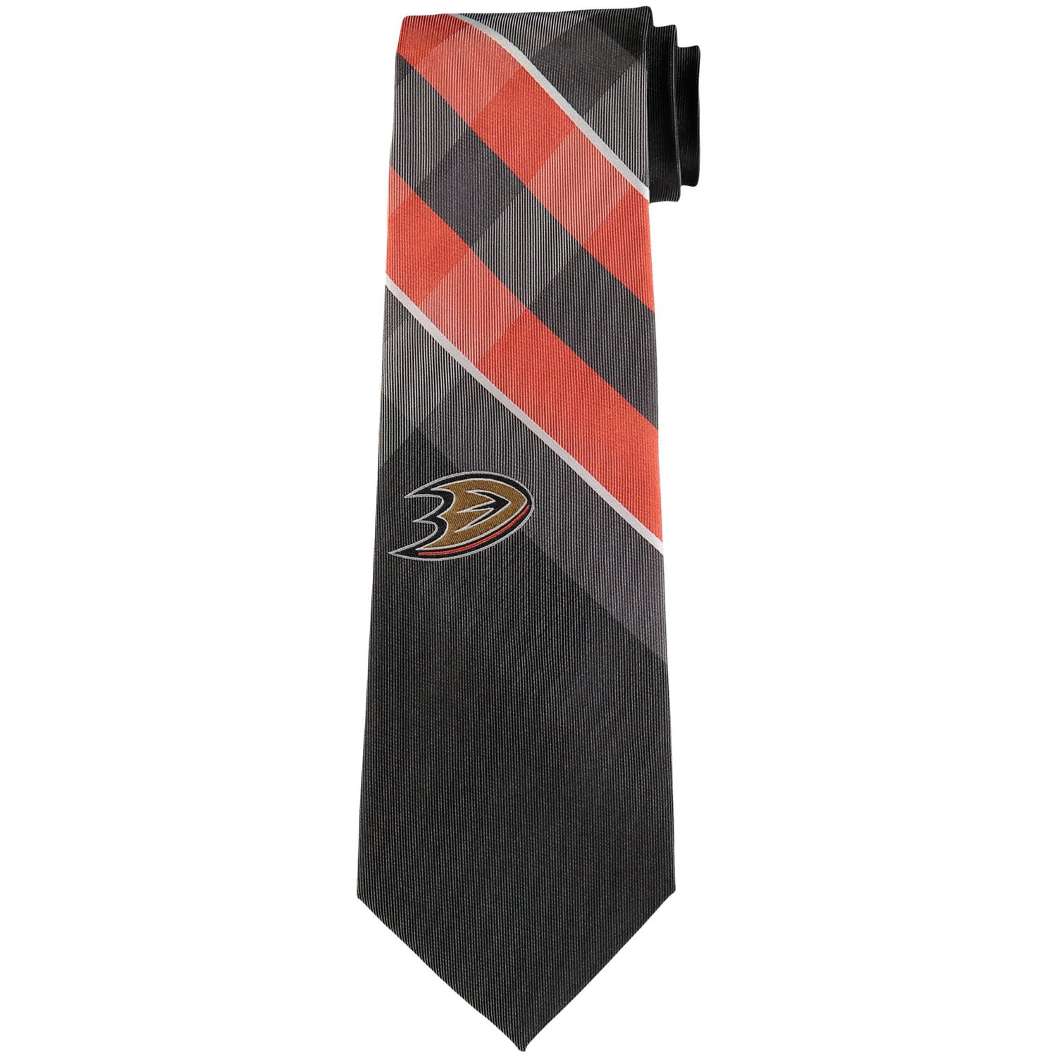 Anaheim Ducks Woven Poly Grid Tie | Free Shipping at Academy