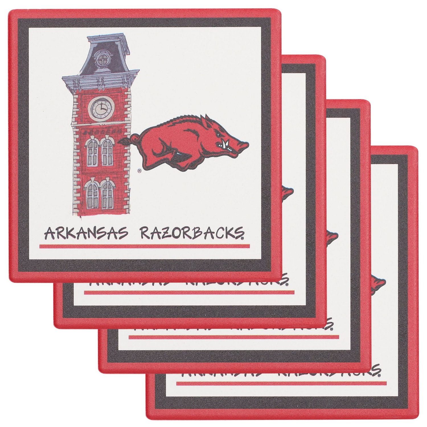 Arkansas Razorbacks Four-Pack Coaster Set | Academy