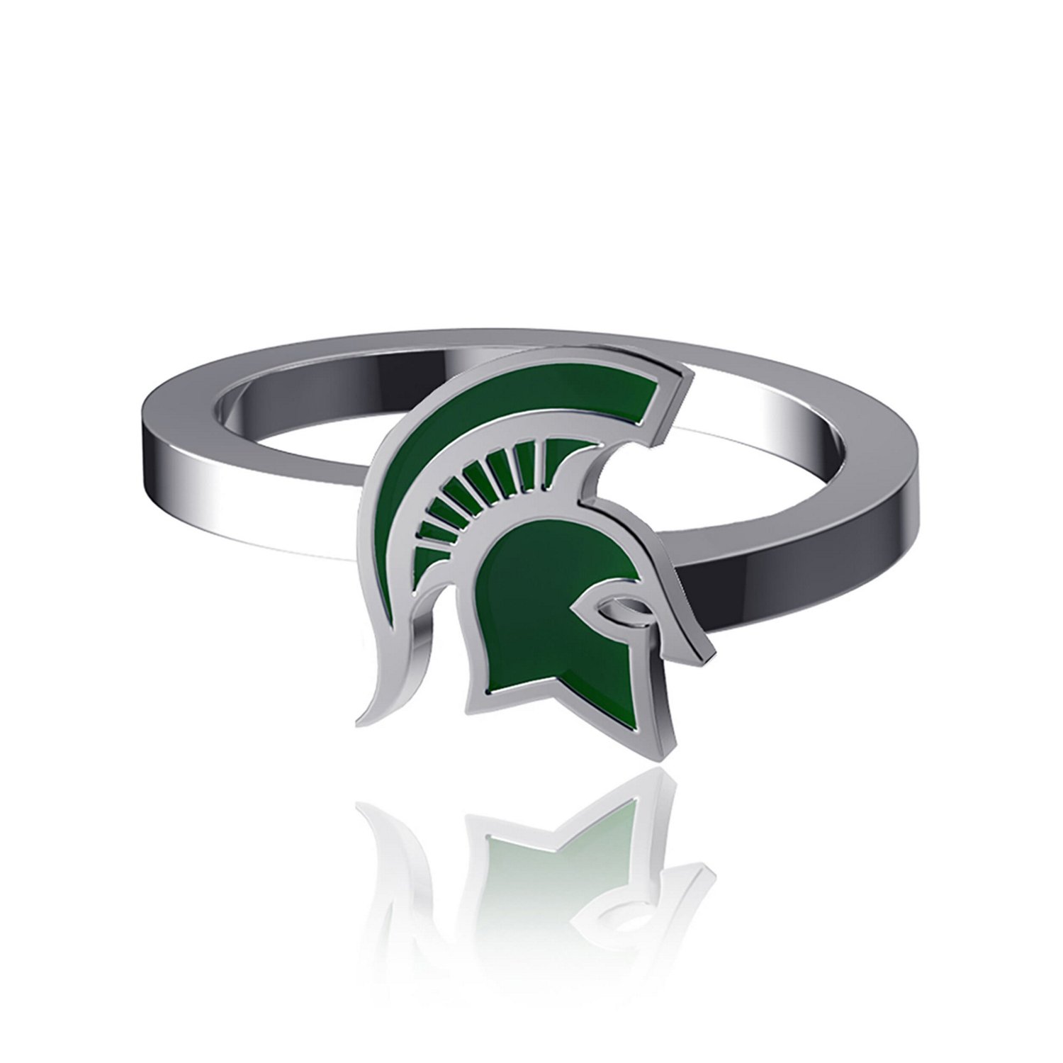 Dayna Designs Michigan State Spartans Bypass Enamel Ring | Academy