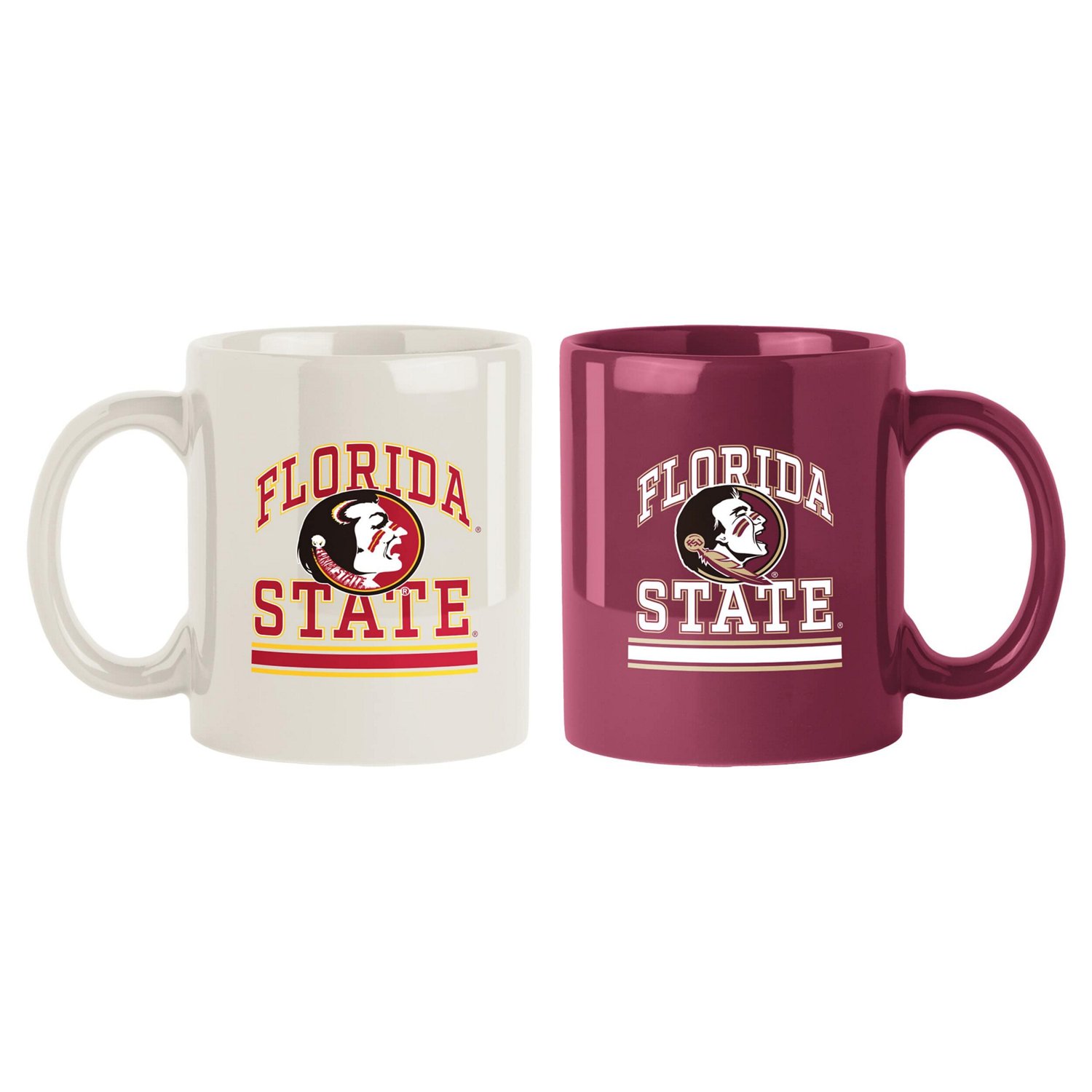 Florida State Seminoles 2-Pack 15oz Checkered Wordmark Mug Set | Academy
