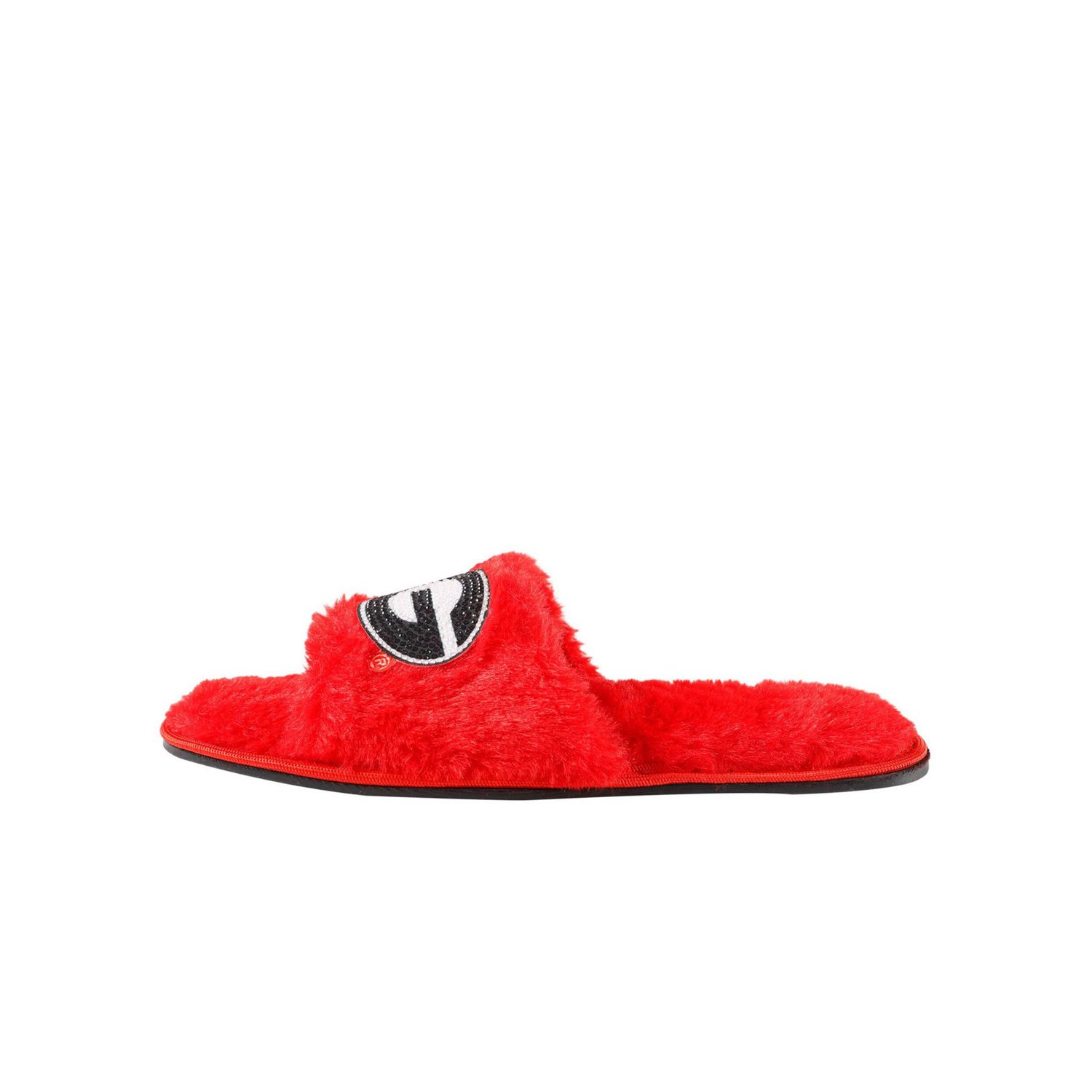 FOCO Georgia Bulldogs Rhinestone Fuzzy Slippers | Academy