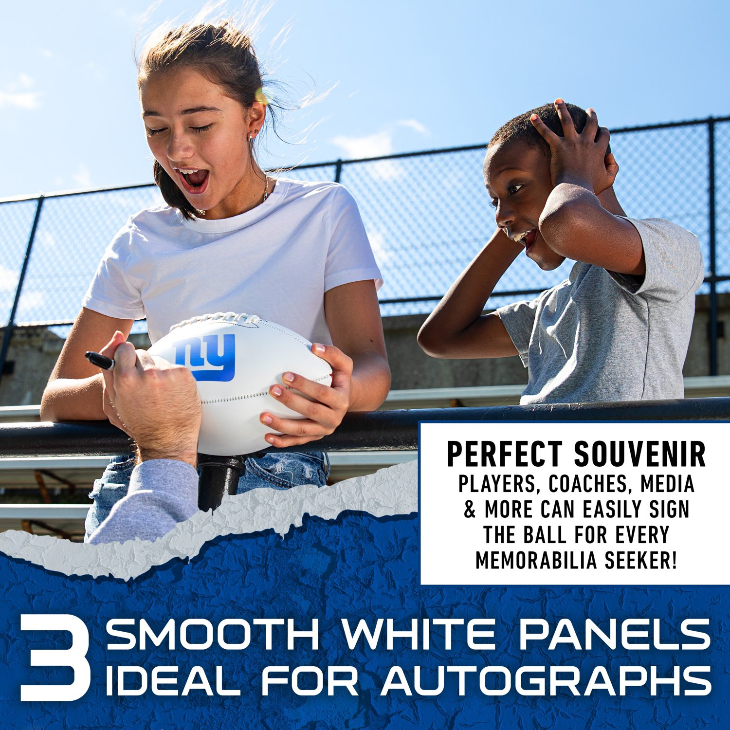 Franklin New York Giants Official Size Autograph Football | Academy