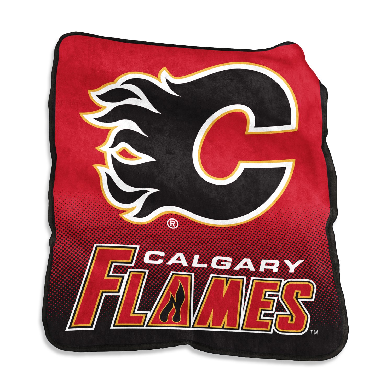 Logo Brands Calgary Flames 50 in x 60 in Raschel Throw | Academy