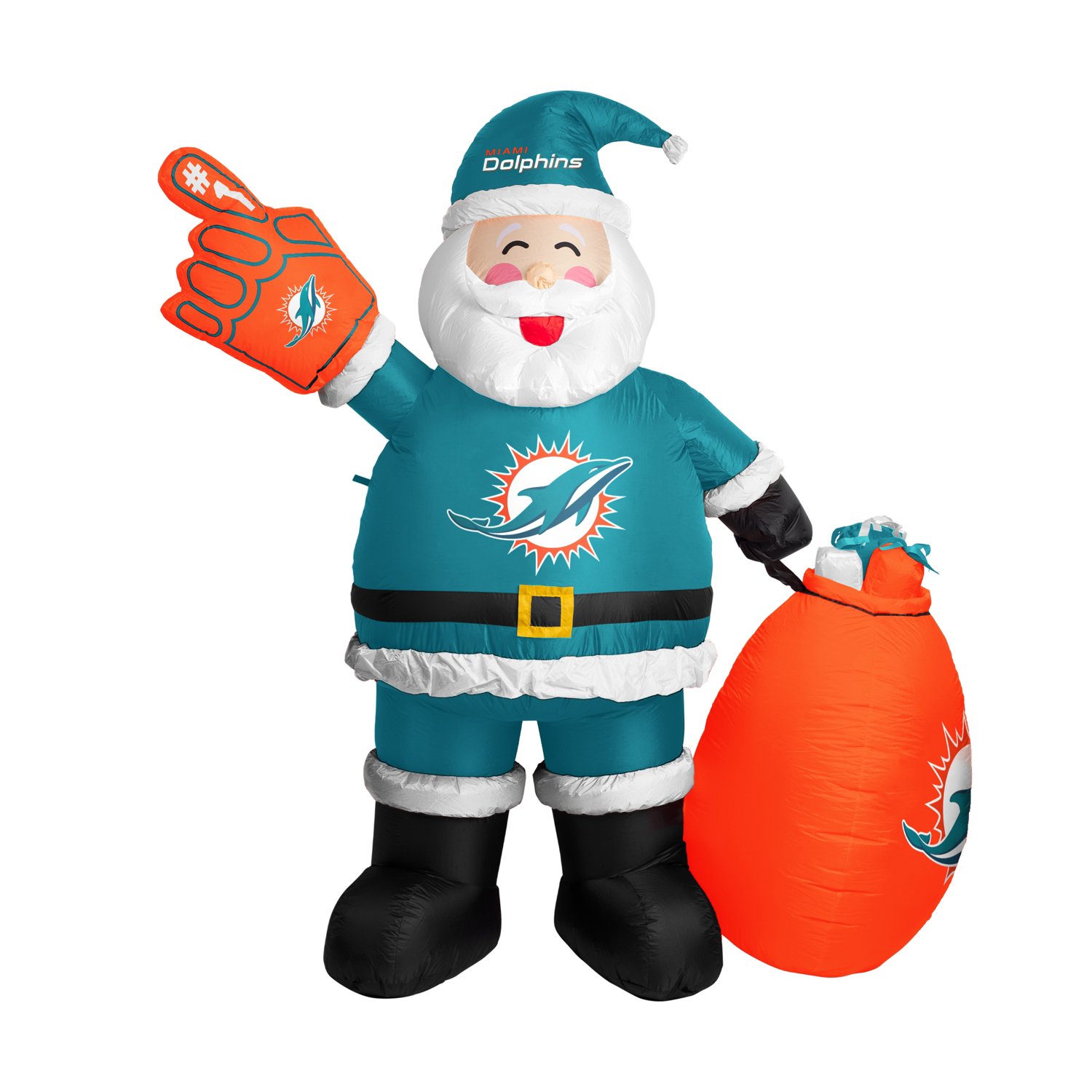 Logo Brands Miami Dolphins 7 ft Inflatable Santa | Academy
