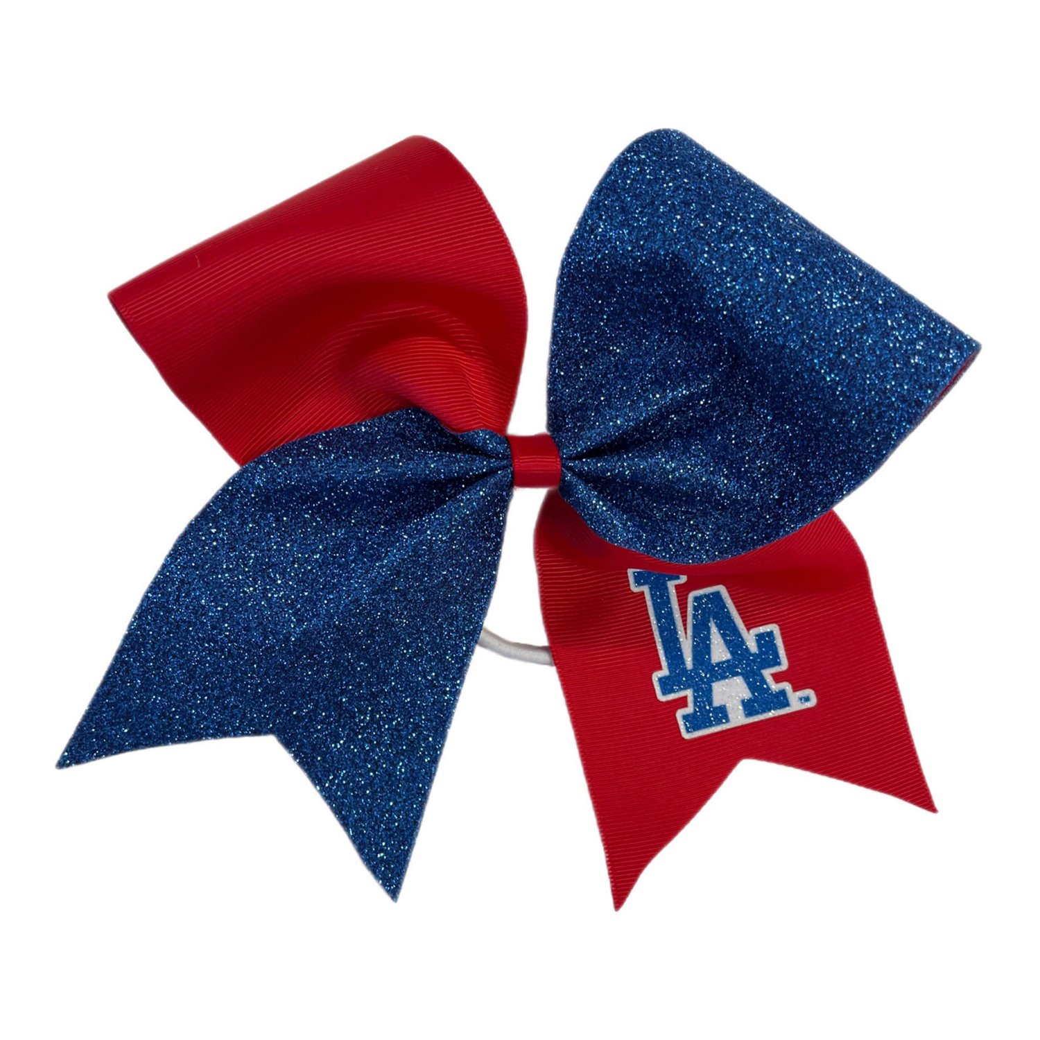 Los Angeles Dodgers Jumbo Glitter Bow with Ponytail Holder | Academy