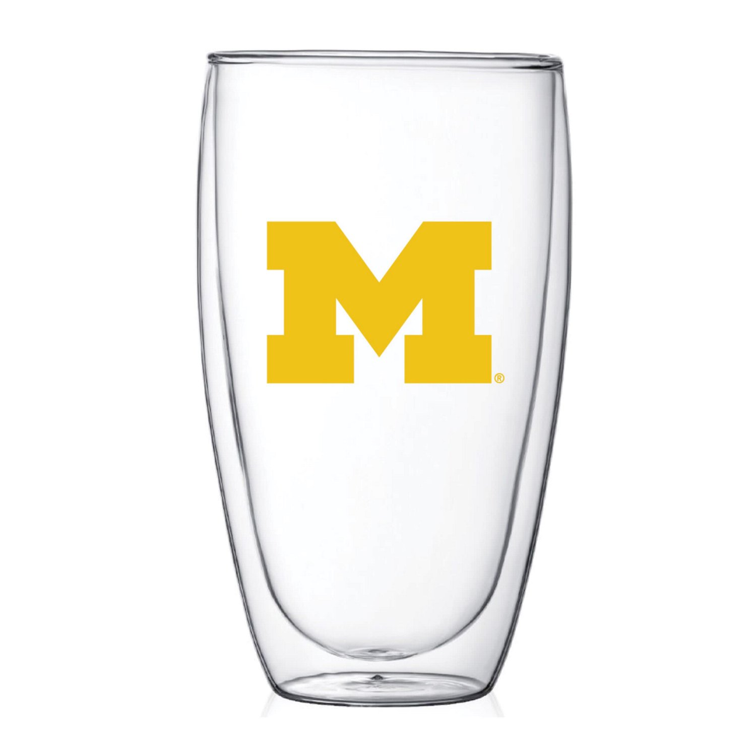 Michigan Wolverines 15oz Double Wall Thermo Glass | Academy