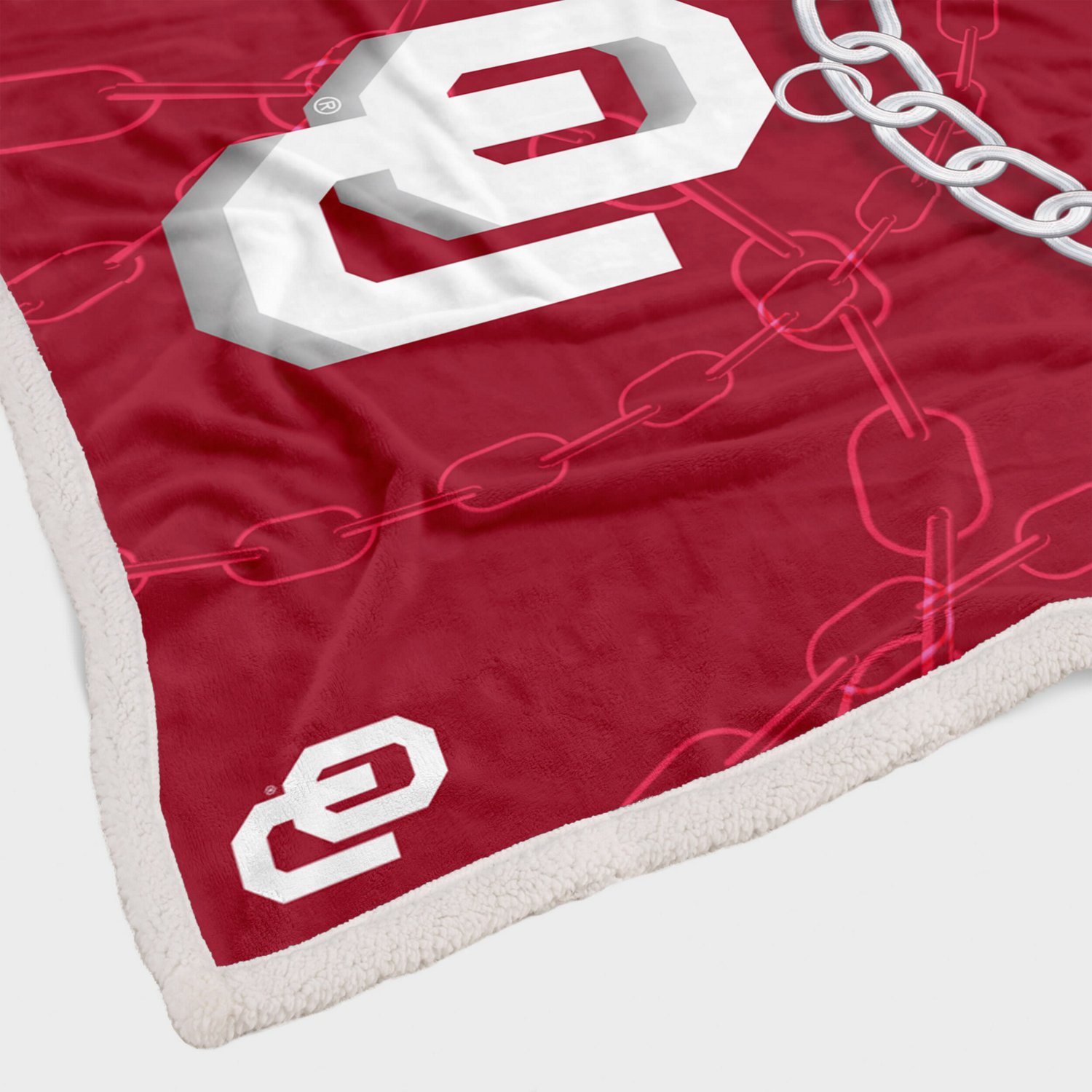 Oklahoma Sooners 60'' x 80'' Fan Chain Flannel Sherpa Blanket | Academy