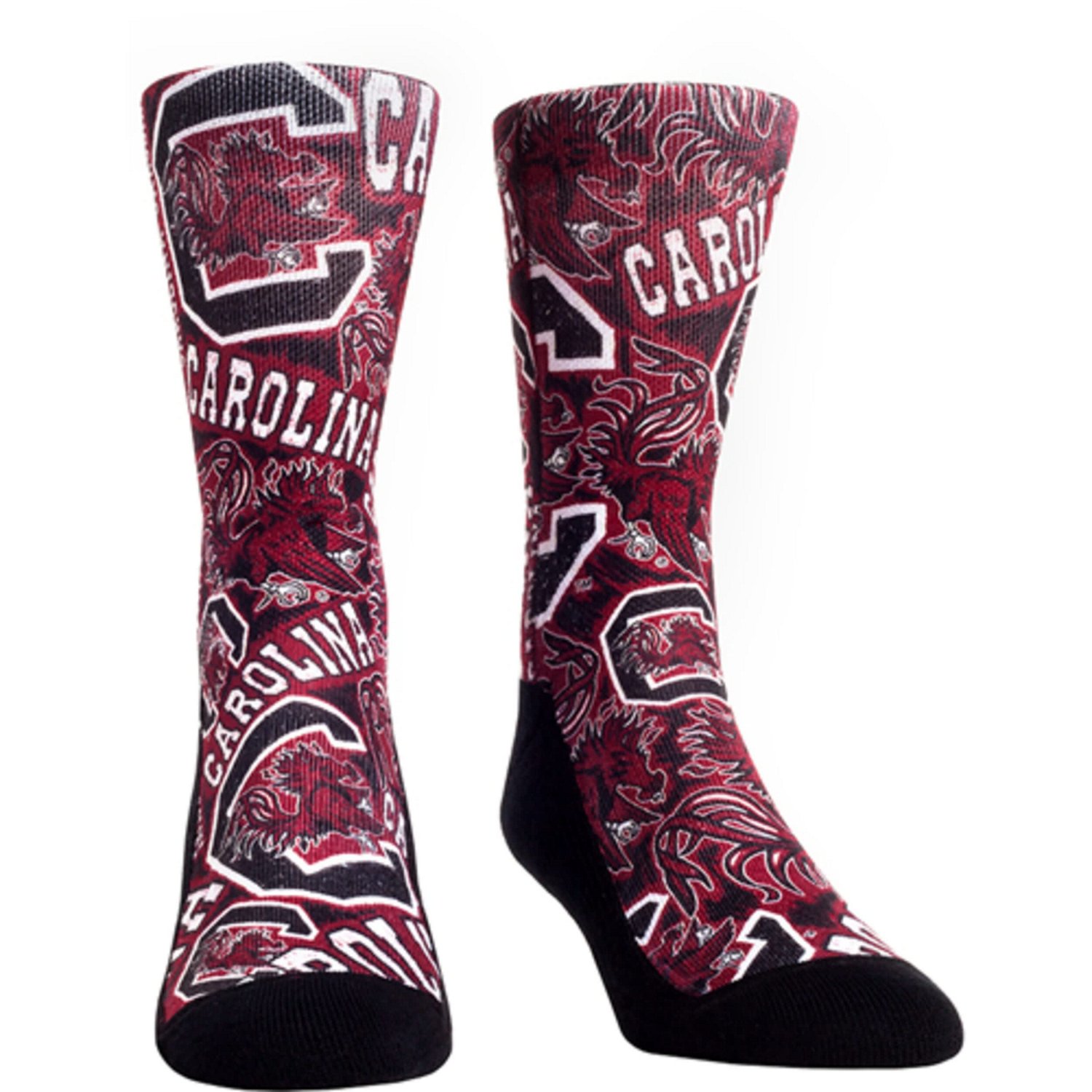 Rock Em Socks South Carolina Gamecocks Logo Sketch Crew Socks | Academy