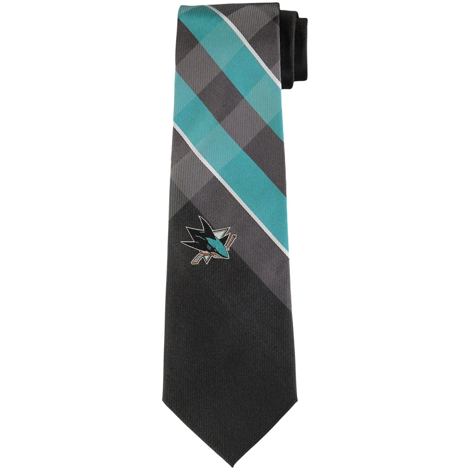 San Jose Sharks Woven Poly Grid Tie | Free Shipping at Academy
