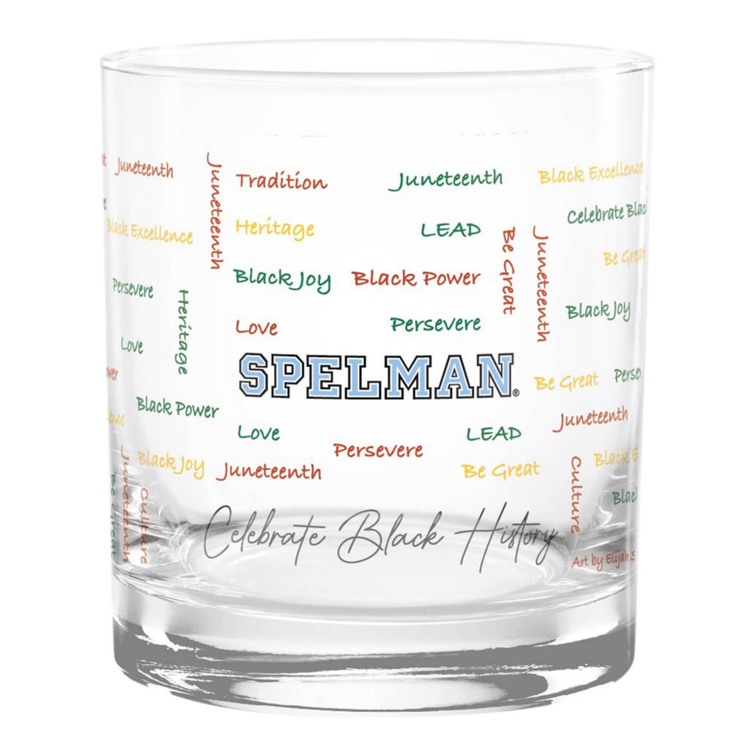 Spelman College Jaguars 14oz History Month Rocks Glass | Academy