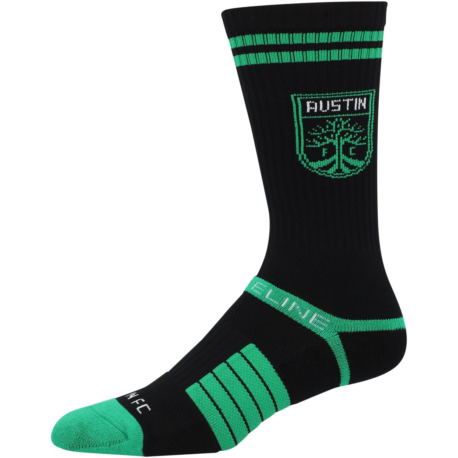 Strideline Austin FC Premium 3-Pack Knit Crew Socks Set | Academy