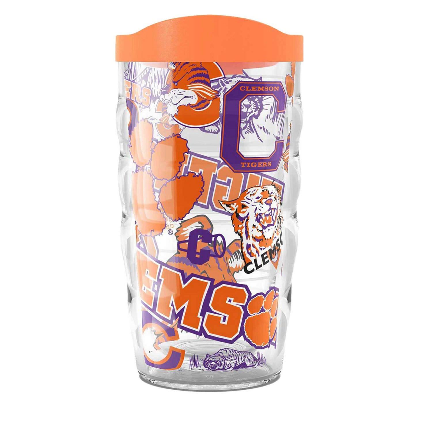 Tervis Clemson Tigers 10oz Allover Classic Wavy Tumbler | Academy
