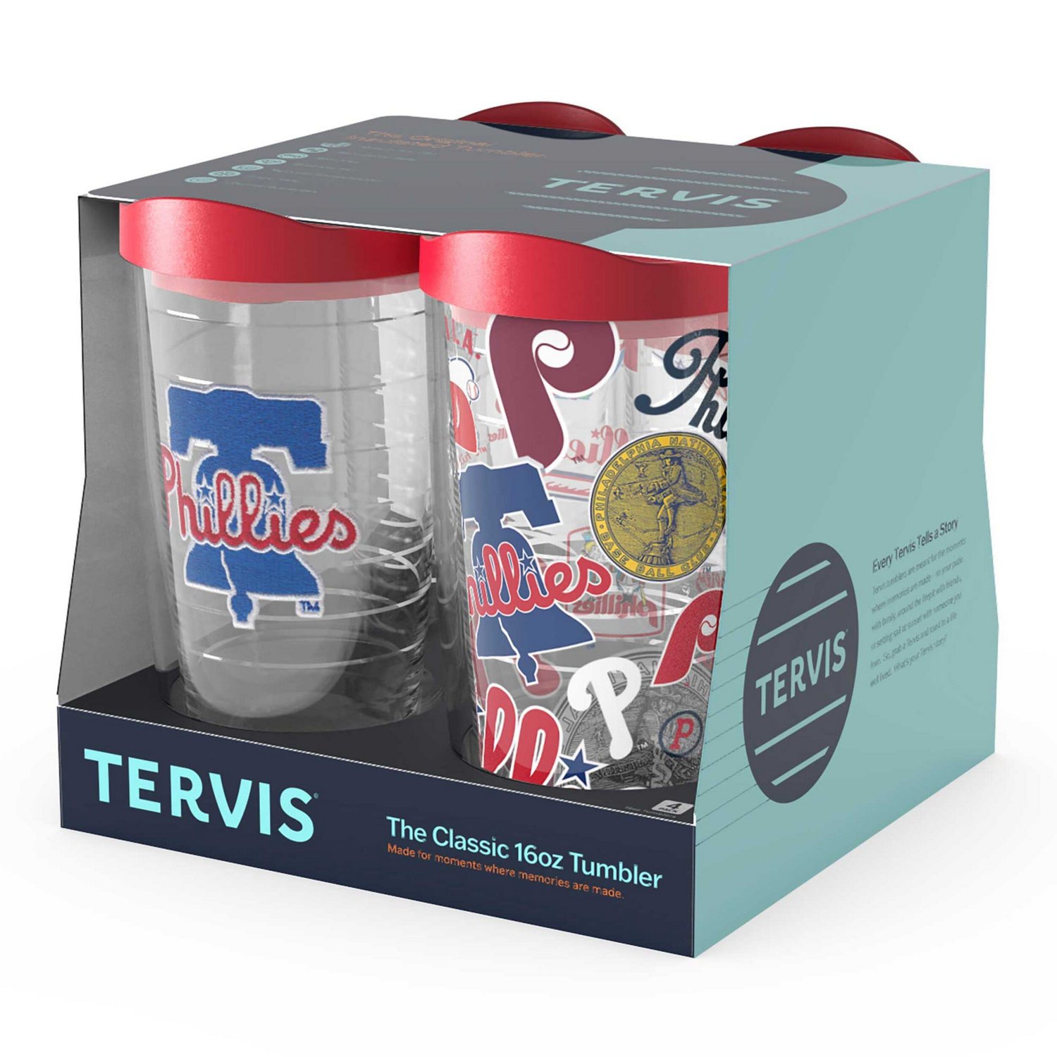 Tervis Philadelphia Phillies Four-Pack 16oz Classic Tumbler Set | Academy