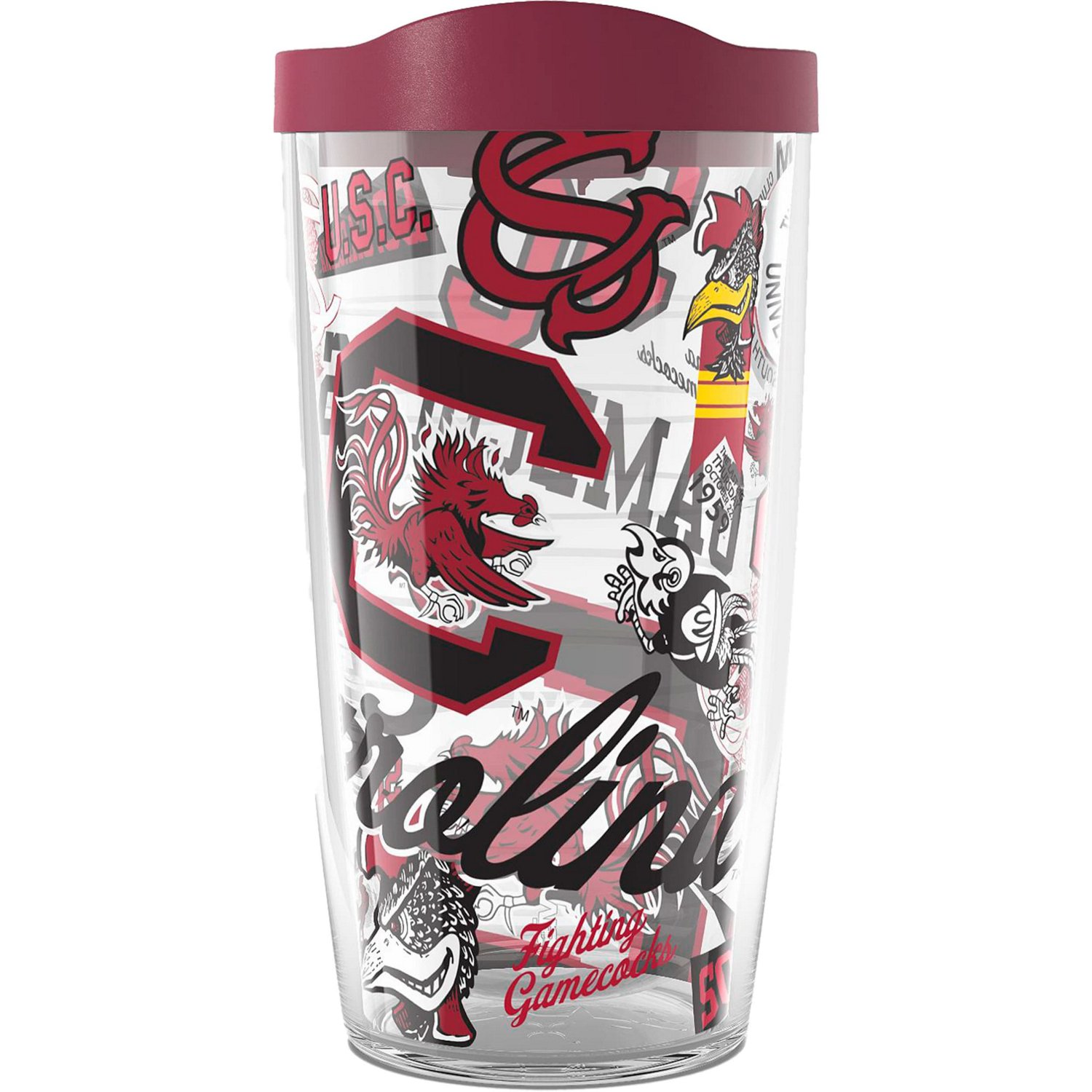Tervis South Carolina Gamecocks 16oz Allover Classic Tumbler | Academy