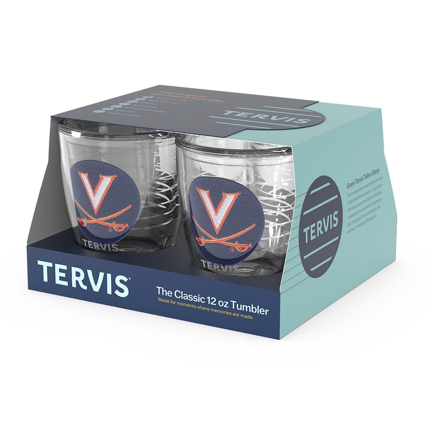 Tervis Virginia Cavaliers 4-Pack 12oz Emblem Tumbler Set | Academy