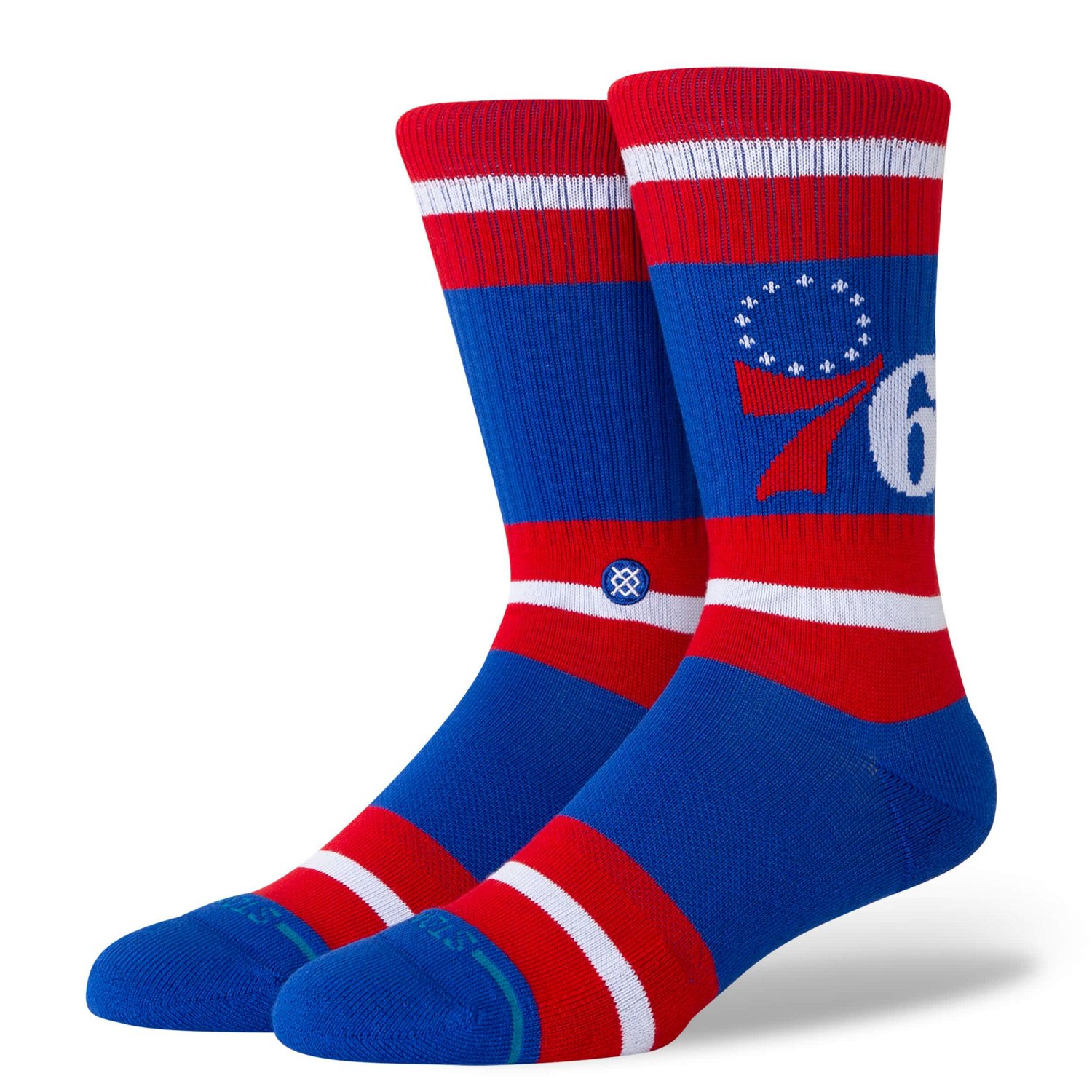 Unisex Stance Philadelphia 76ers Prep Stripe Crew Sock | Academy