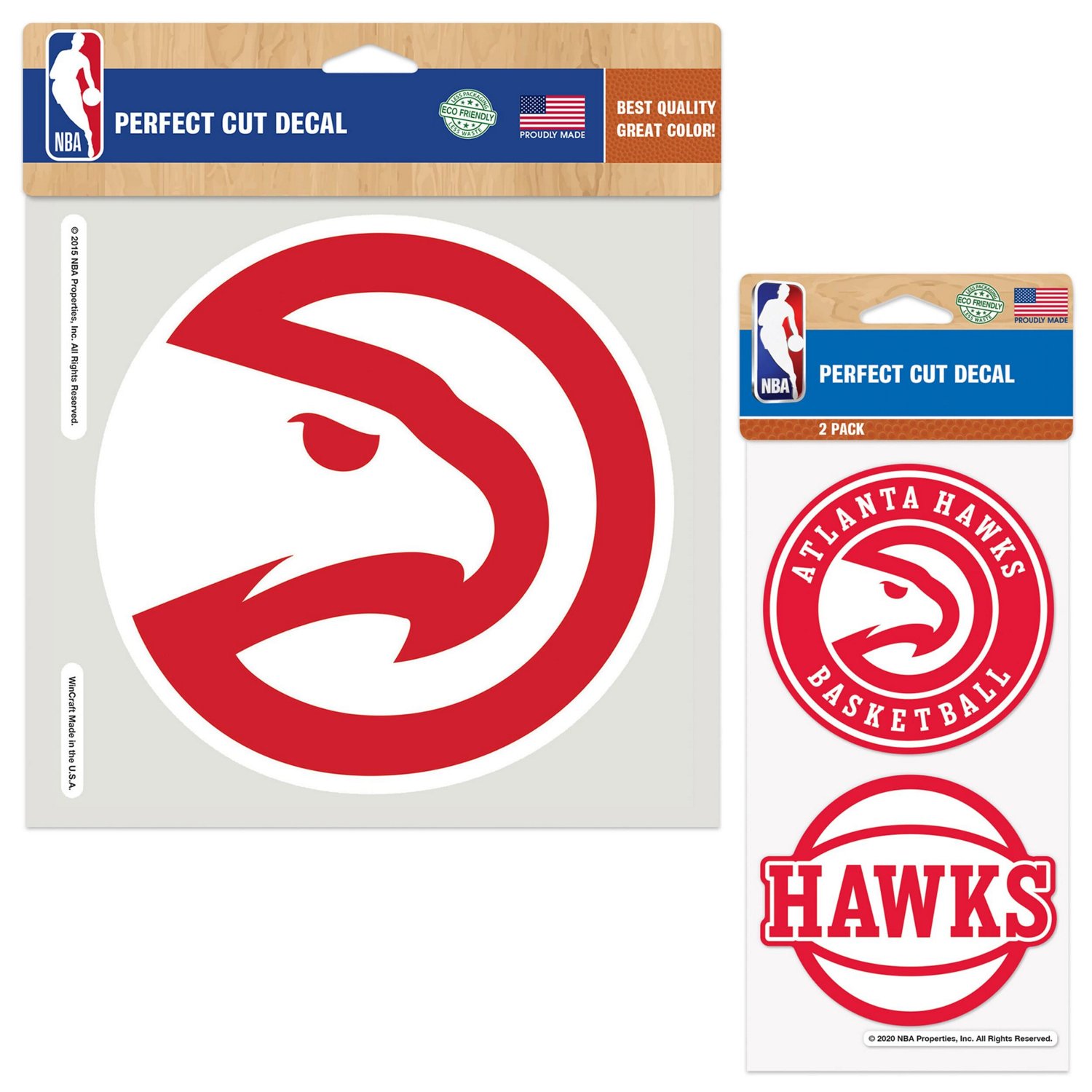WinCraft Atlanta Hawks Perfect Cut Decal Two-Pack Set | Academy
