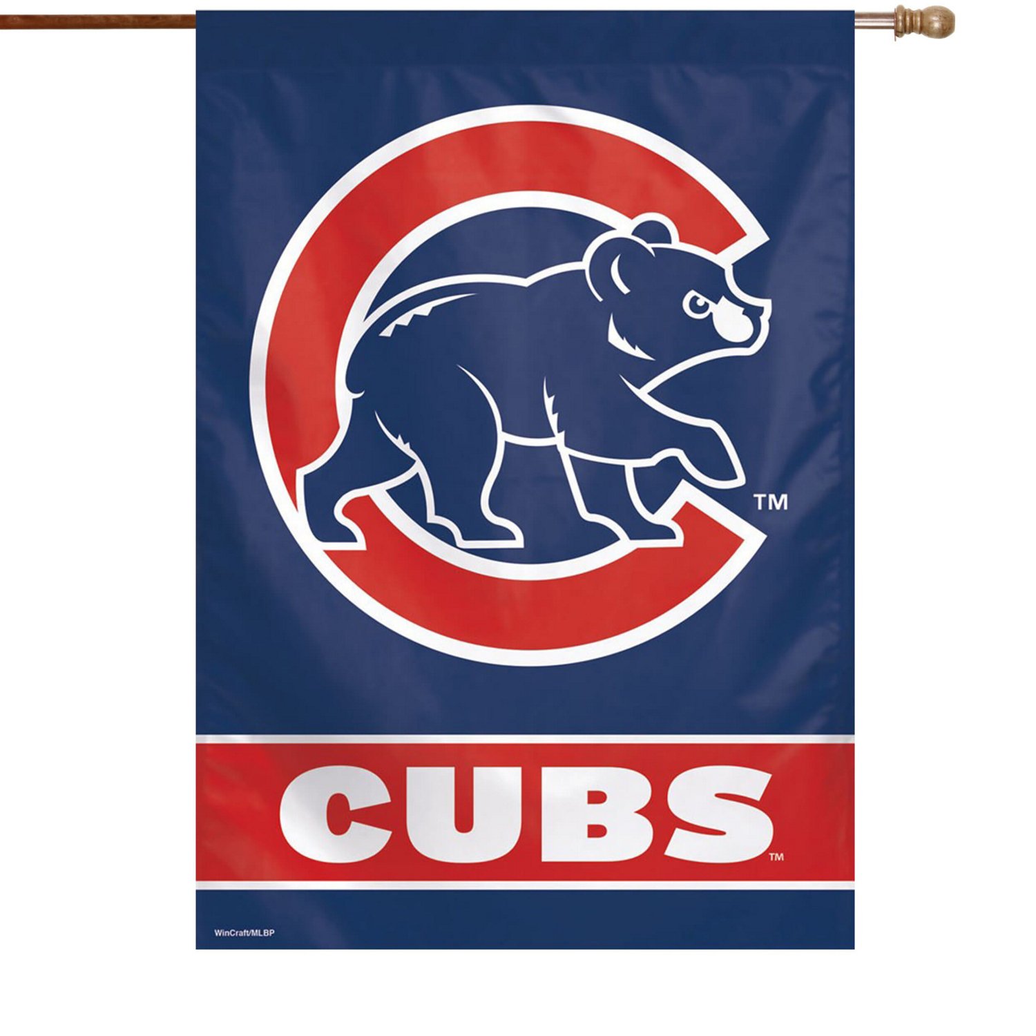 WinCraft Chicago Cubs 28" x 40" C Bear Logo Single-Sided Vertical ...