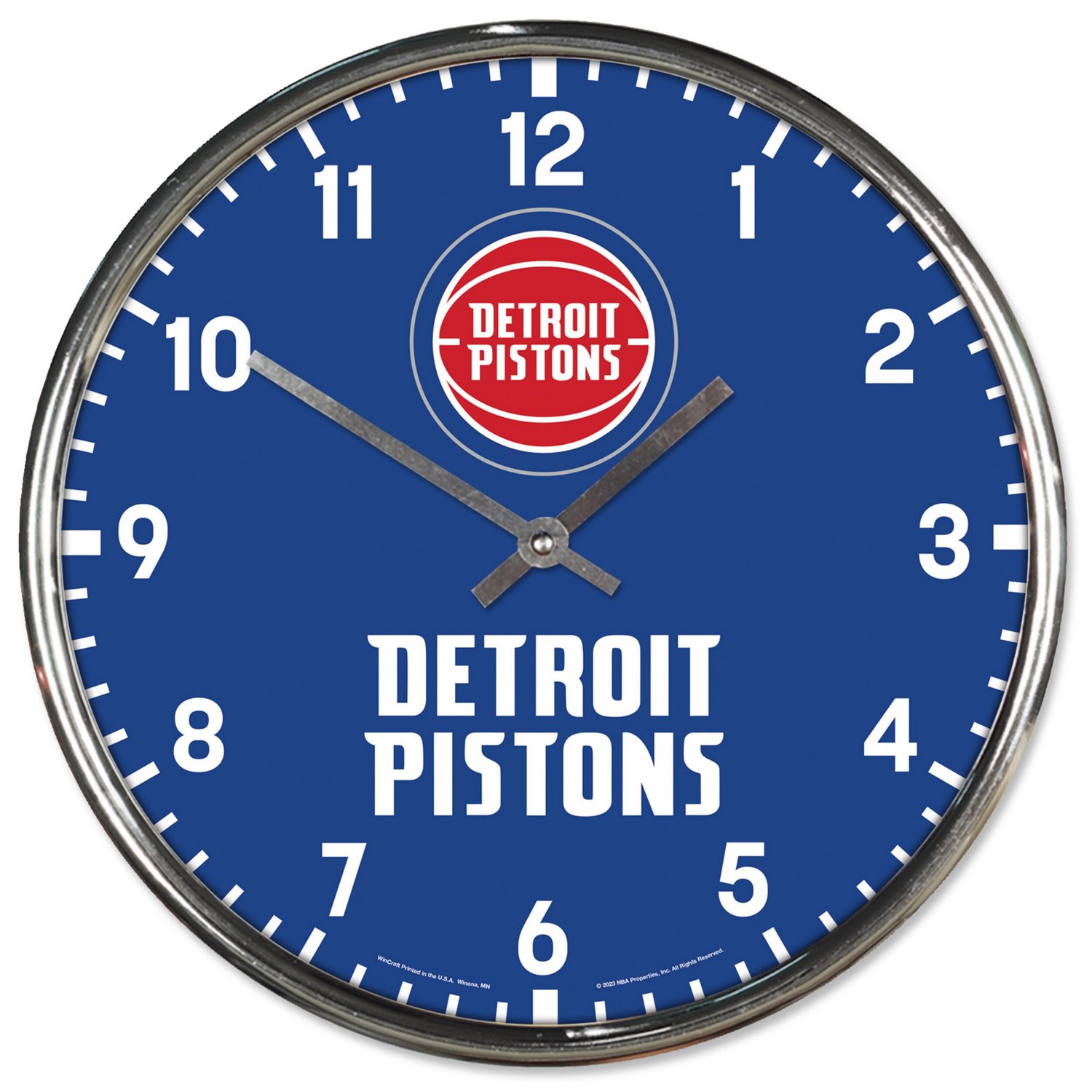 WinCraft Detroit Pistons Wall Clock | Free Shipping at Academy