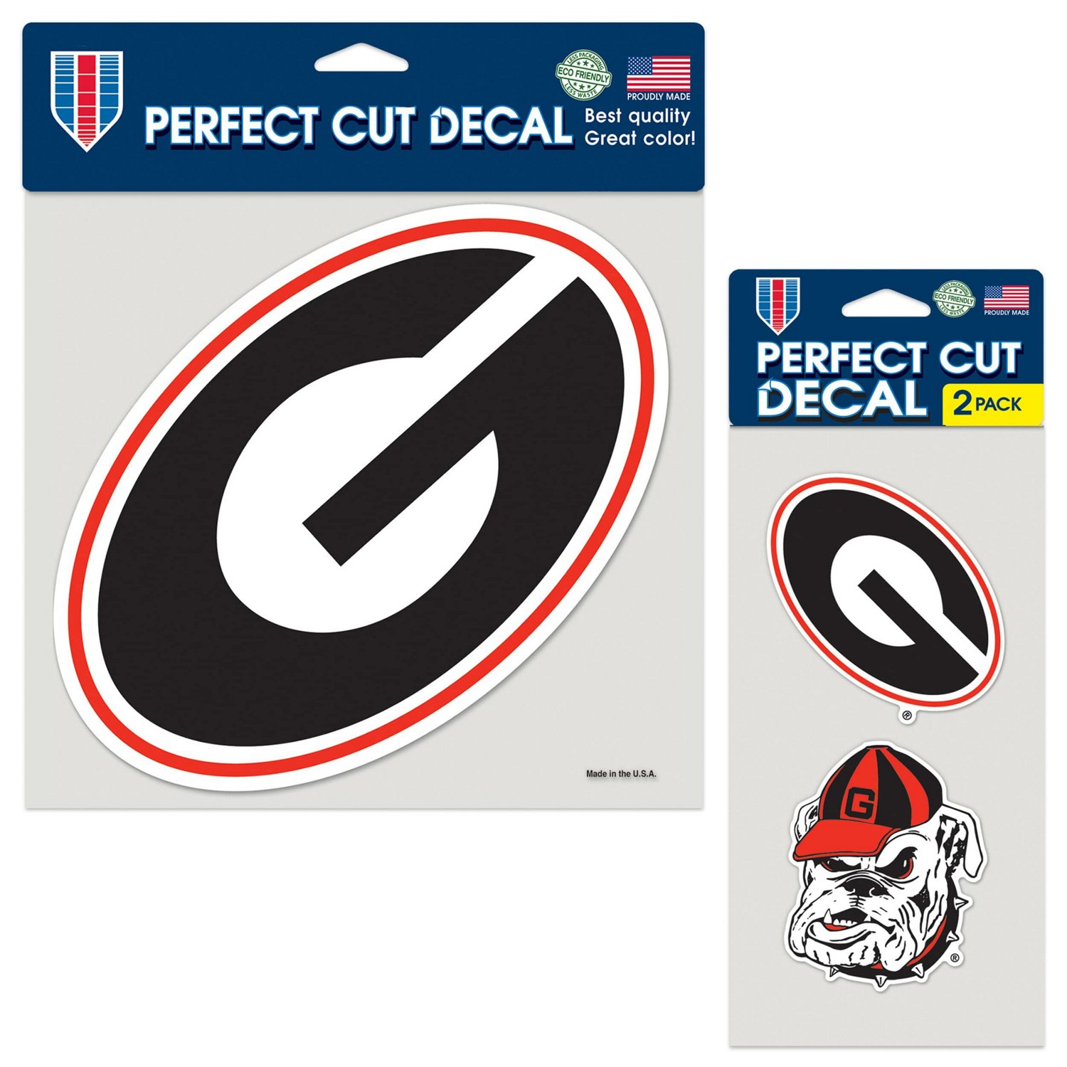WinCraft Georgia Bulldogs Three-Pack Perfect Cut Decals | Academy