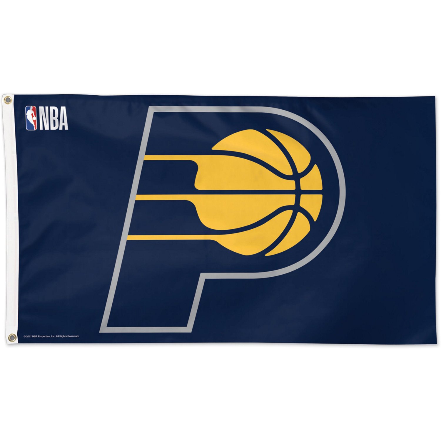 WinCraft Indiana Pacers Single-Sided 3' x 5' Deluxe Team Logo Flag ...