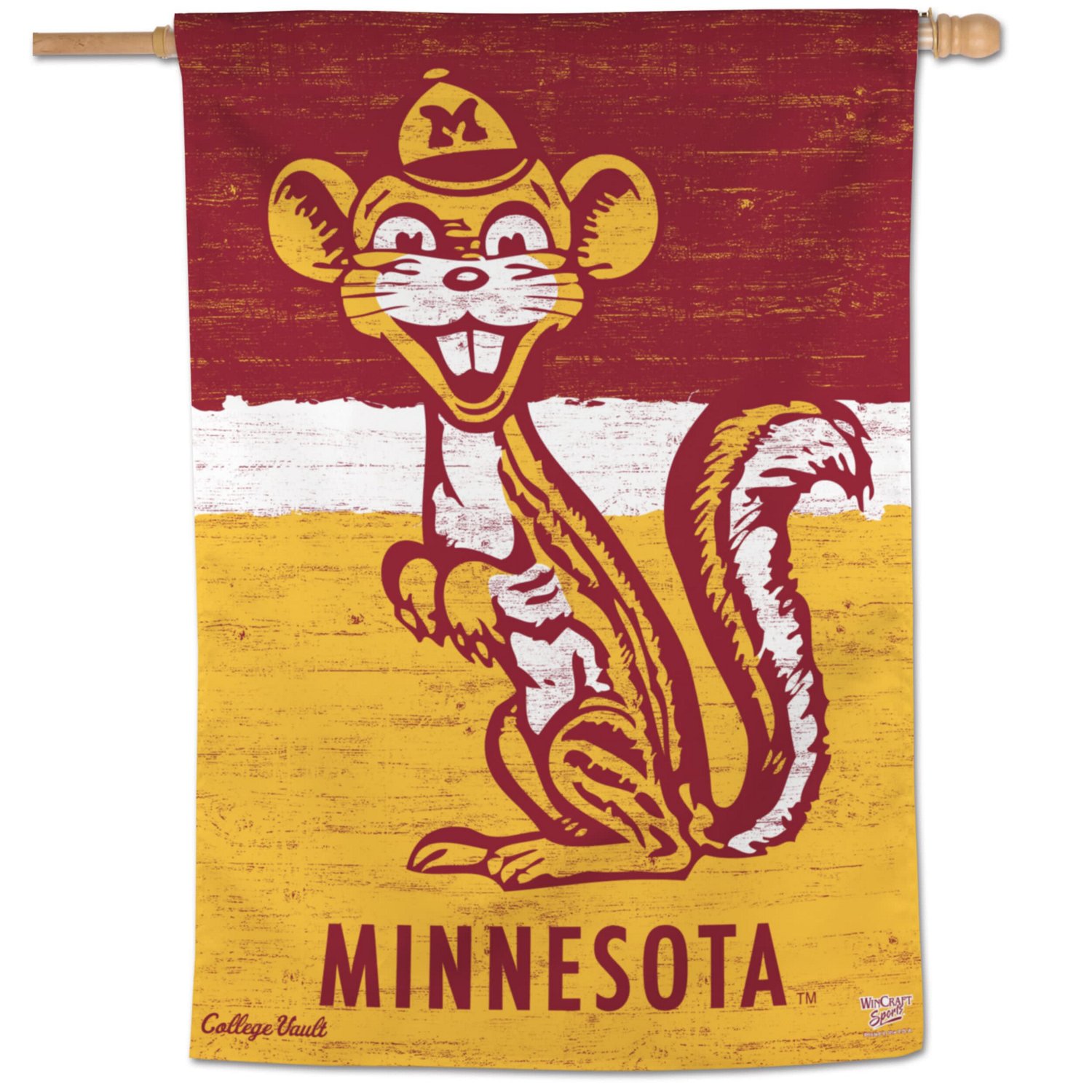 WinCraft Minnesota Golden Gophers 28" x 40" College Vault Single-Sided ...