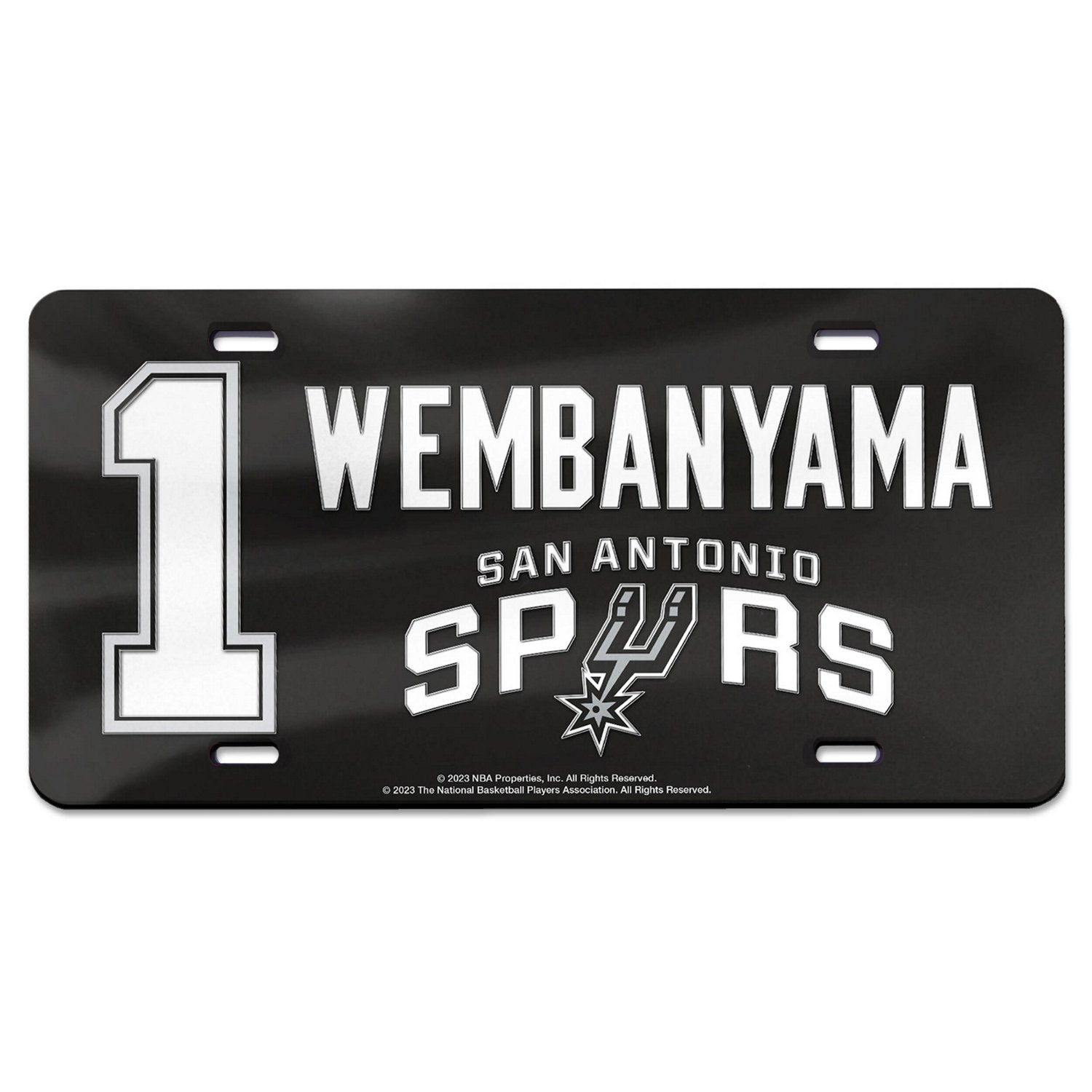 WinCraft Victor Wembanyama San Antonio Spurs Laser Cut Acrylic License ...