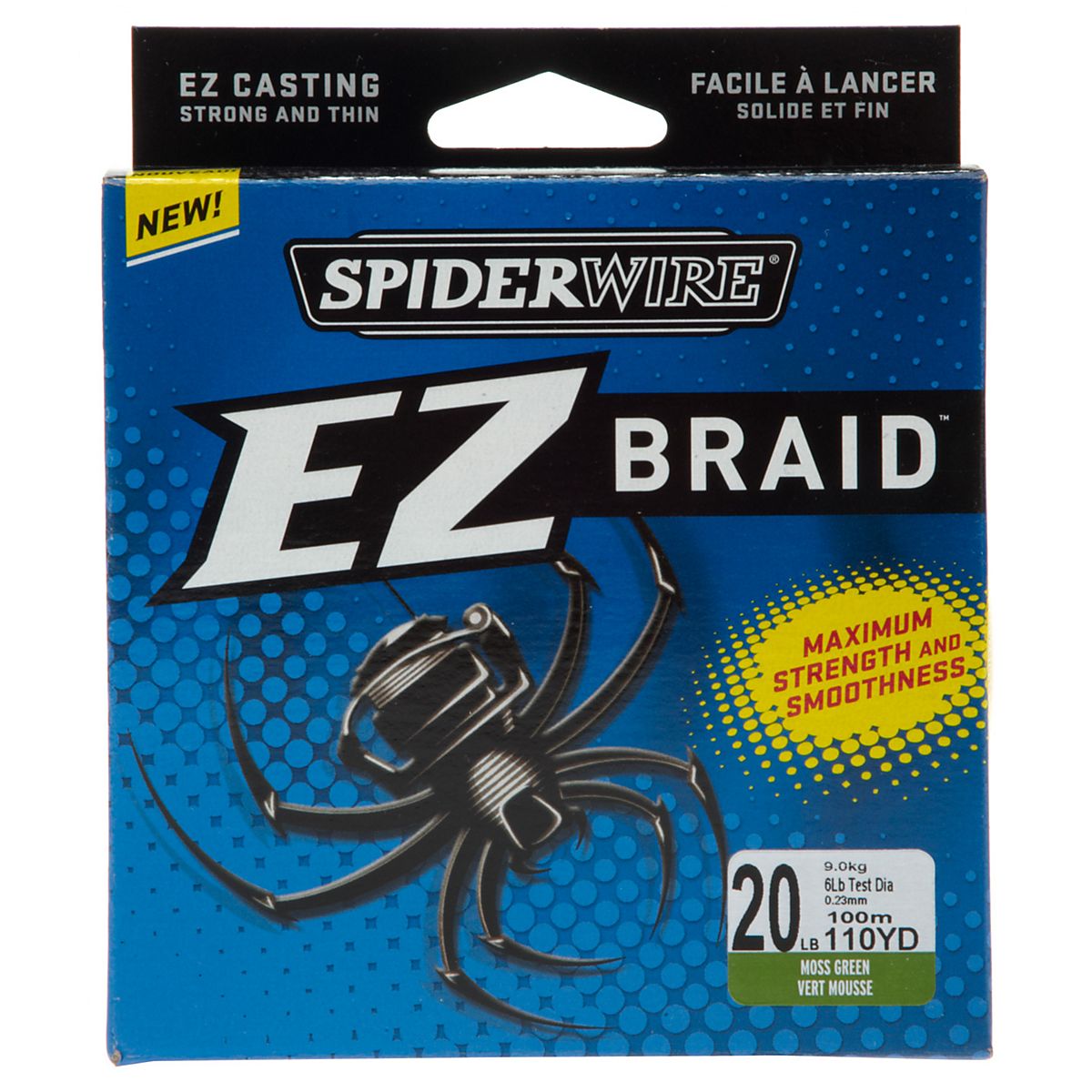 Spiderwire EZ Braid 20 lb - 110 yards Braided Fishing Line | Academy