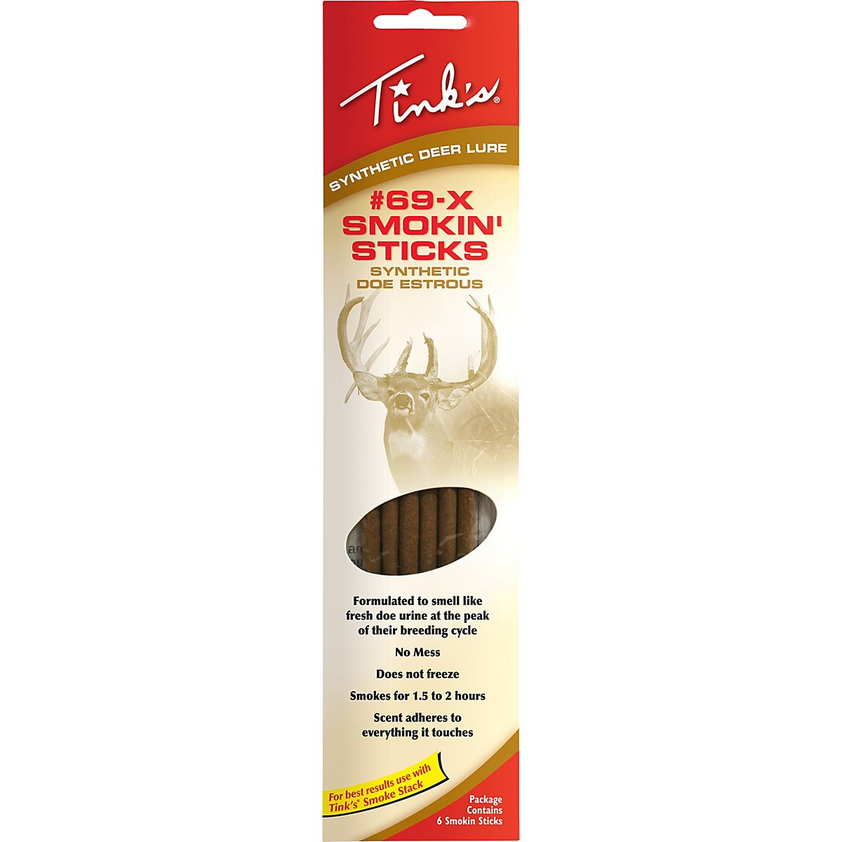 Tink's Deer Lure Rut Smokin' Sticks 6-Pack | Academy