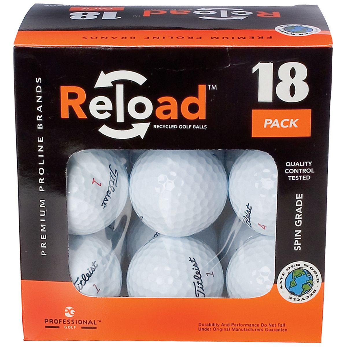 Reload™ Proline Brands Recycled Golf Balls 18-Pack | Academy