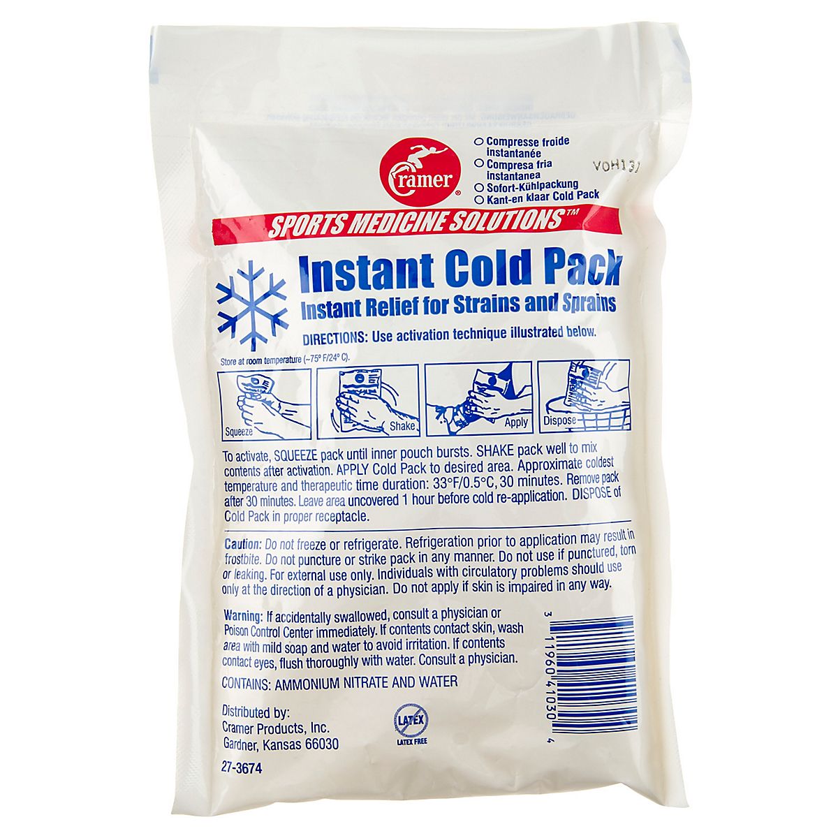 Cramer Instant Cold Pack | Academy