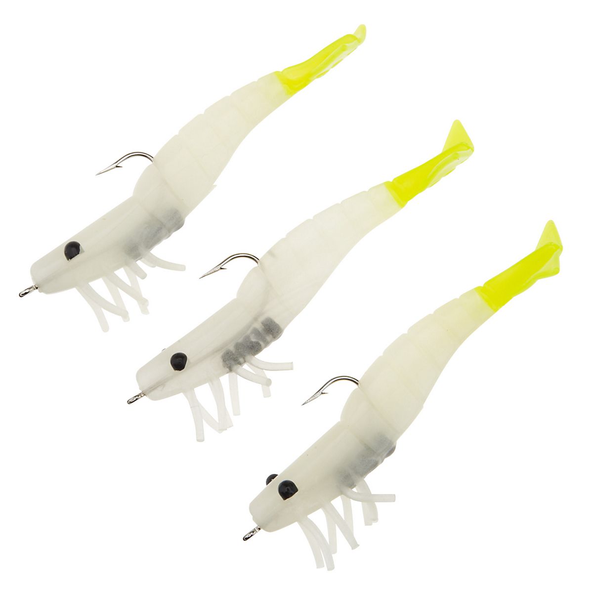 D.O.A. Fishing Lures 3 in Standard Shrimp Rigged Plastic Swimbaits 3 ...