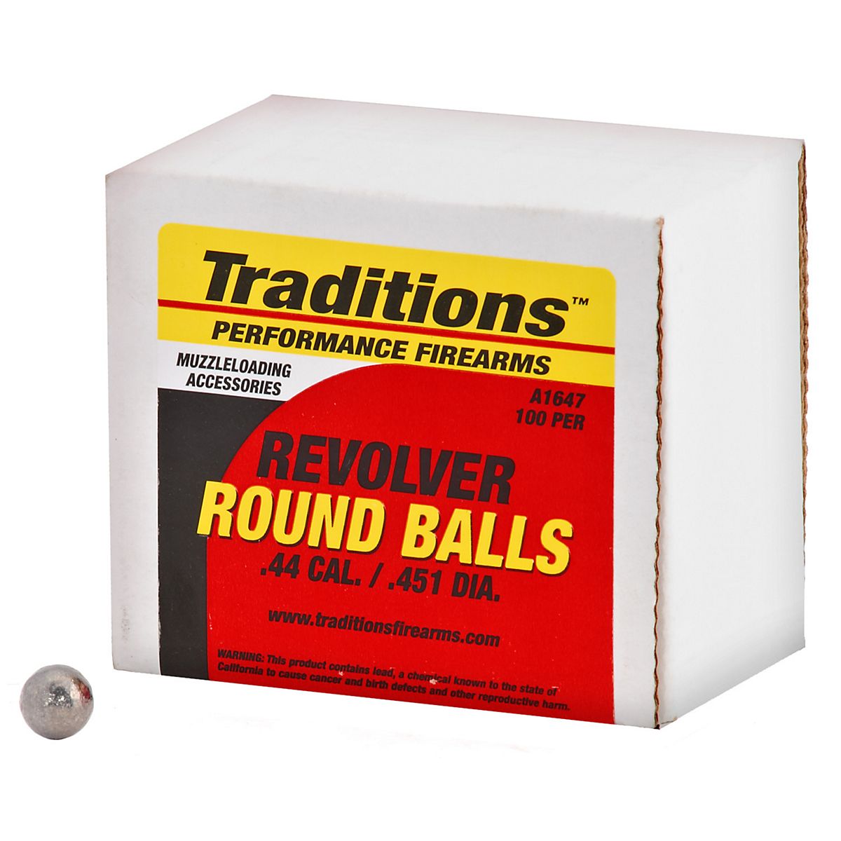 Traditions Round Ball .44 Caliber Ammunition | Academy