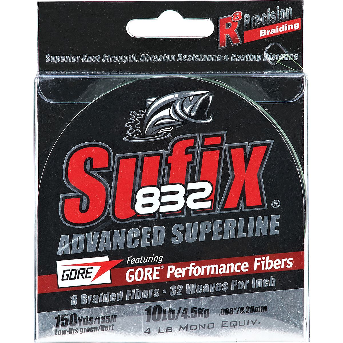 Sufix 832 Advanced Superline 10 lb - 150 yards Braided Fishing Line ...