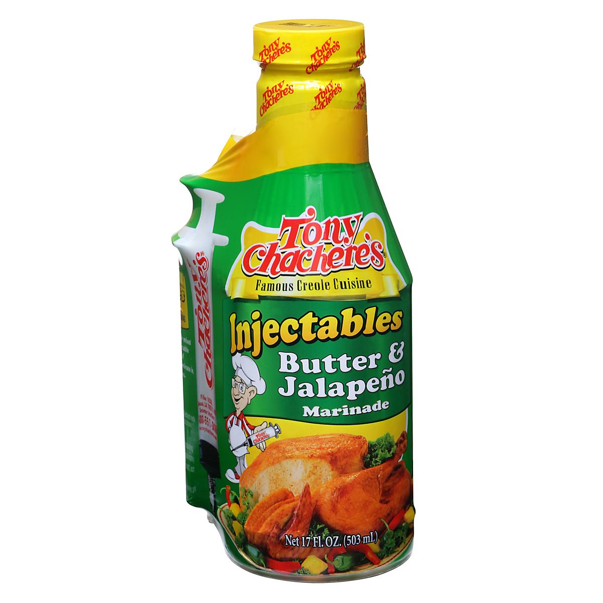 Tony Chachere's 17 oz. Butter and Jalapeno Injectable Marinade with ...