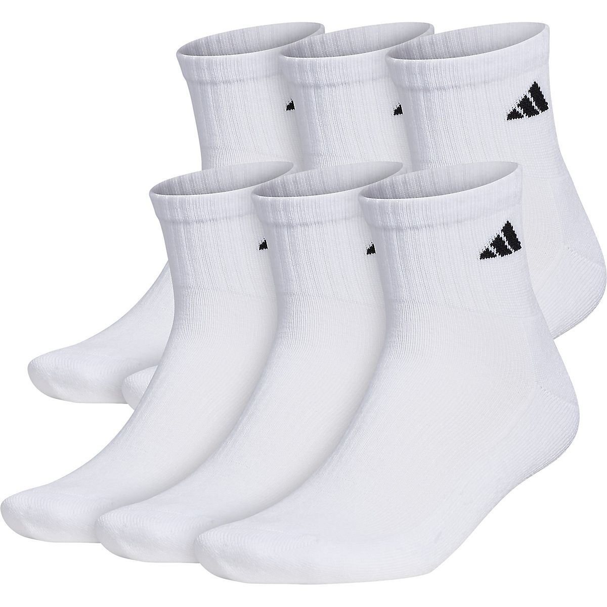 adidas Men's climalite Quarter Socks 6 Pack | Academy