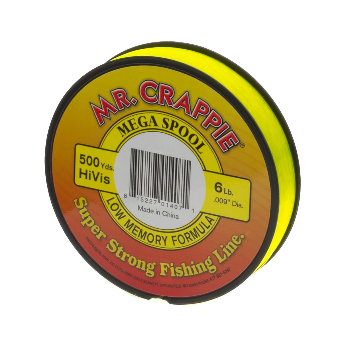 Mr. Crappie® MEGA Filler 6 lb. - 500 yards Monofilament Fishing Line ...