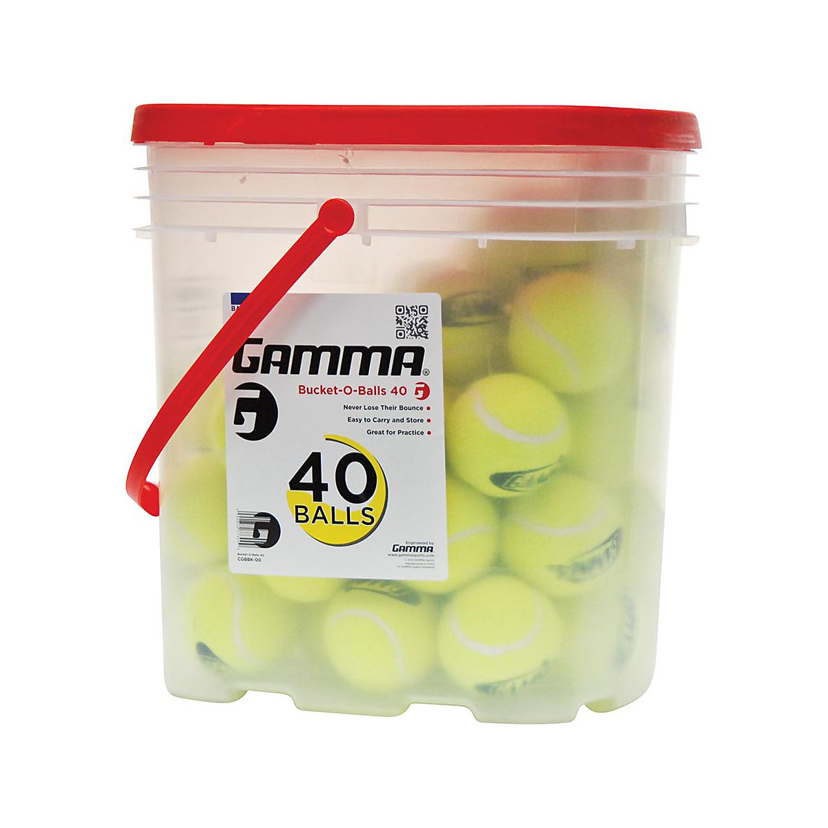 Gamma Bucket of Practice Tennis Balls 40-Pack | Academy