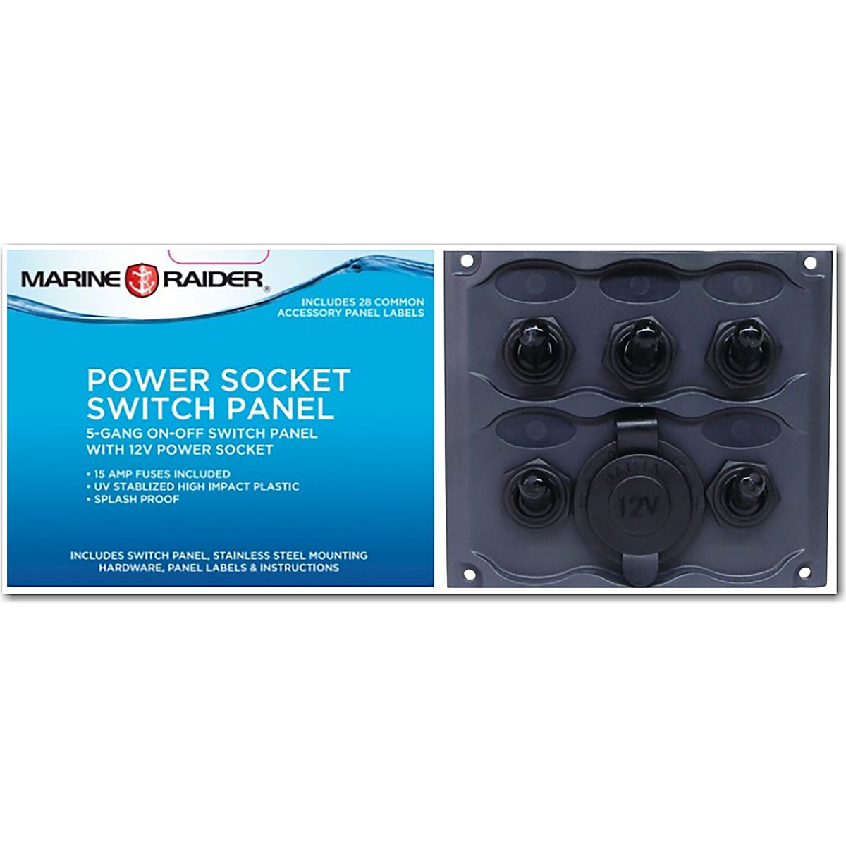 Marine Raider Electrical 5-Gang Switch Panel | Academy