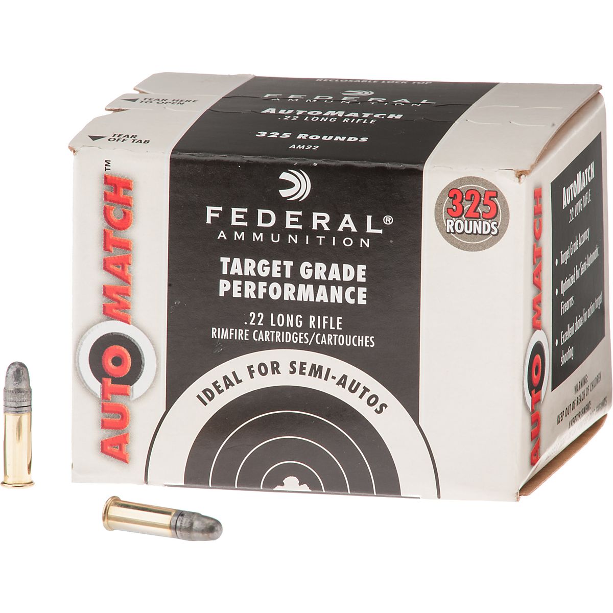 Federal Premium Champion AutoMatch .22 LR 40-Grain Rimfire Ammunition ...