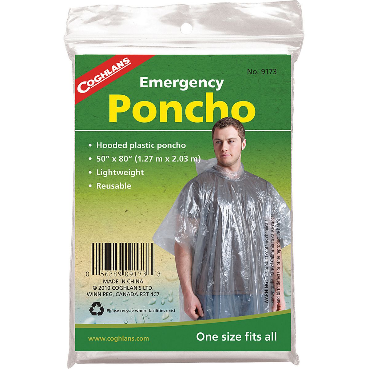 Coghlan's Adults' Emergency Poncho | Academy
