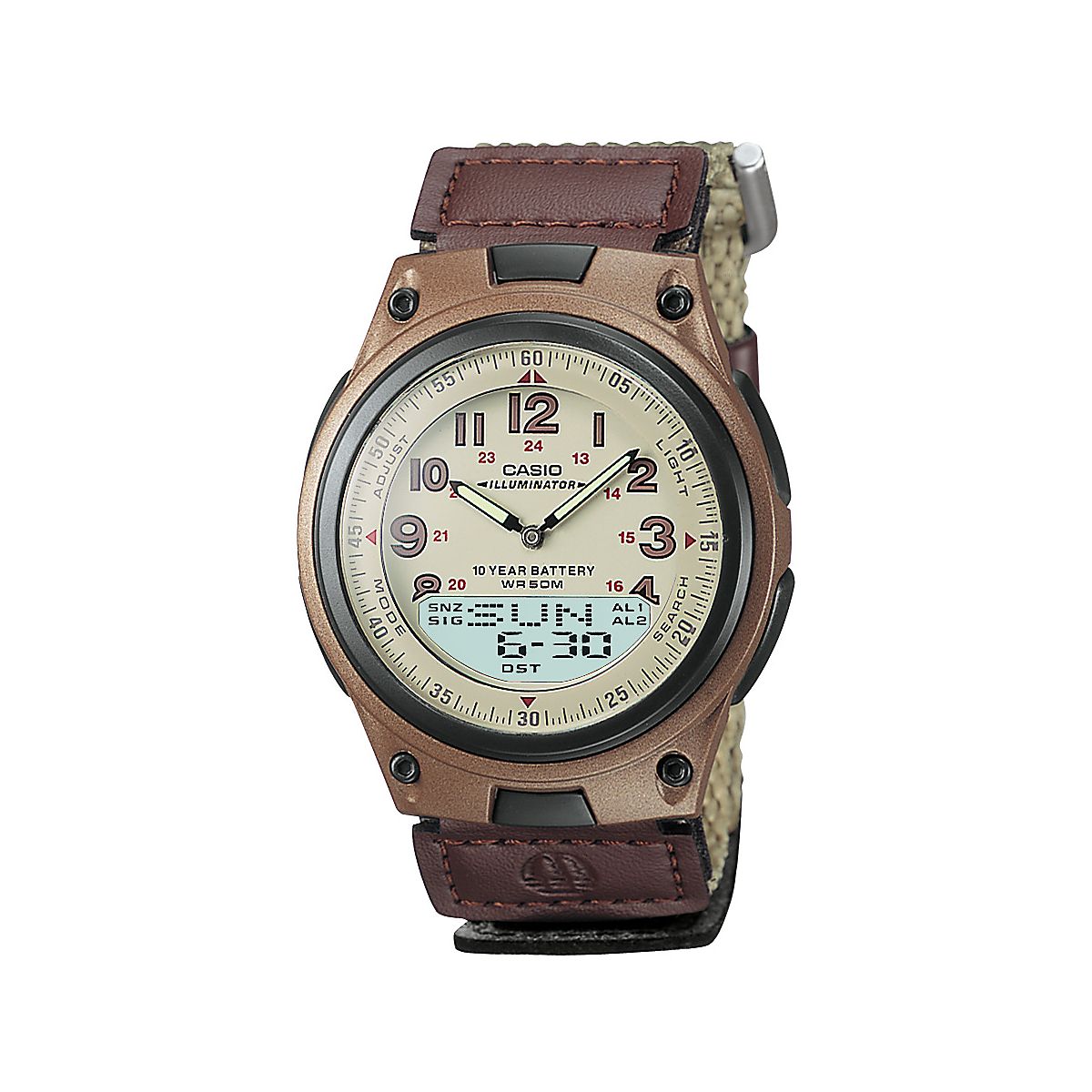 Casio Men's Classic World Time Data Bank Analog/Digital Watch | Academy