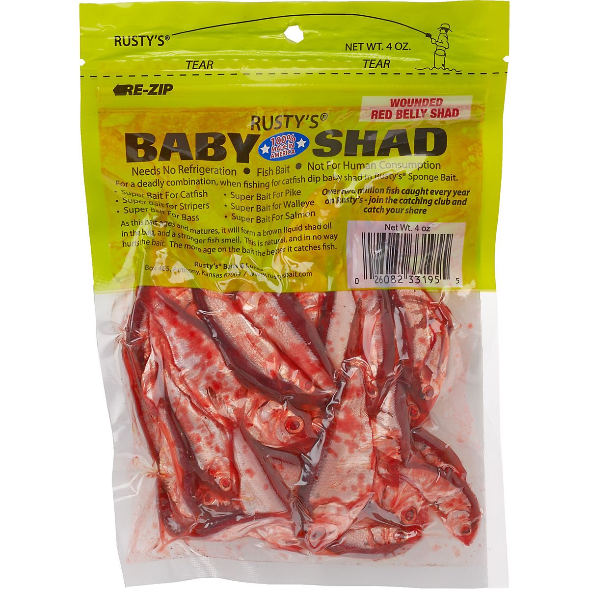 Rusty's 4 oz. Wounded Red Belly Shad Bait | Academy