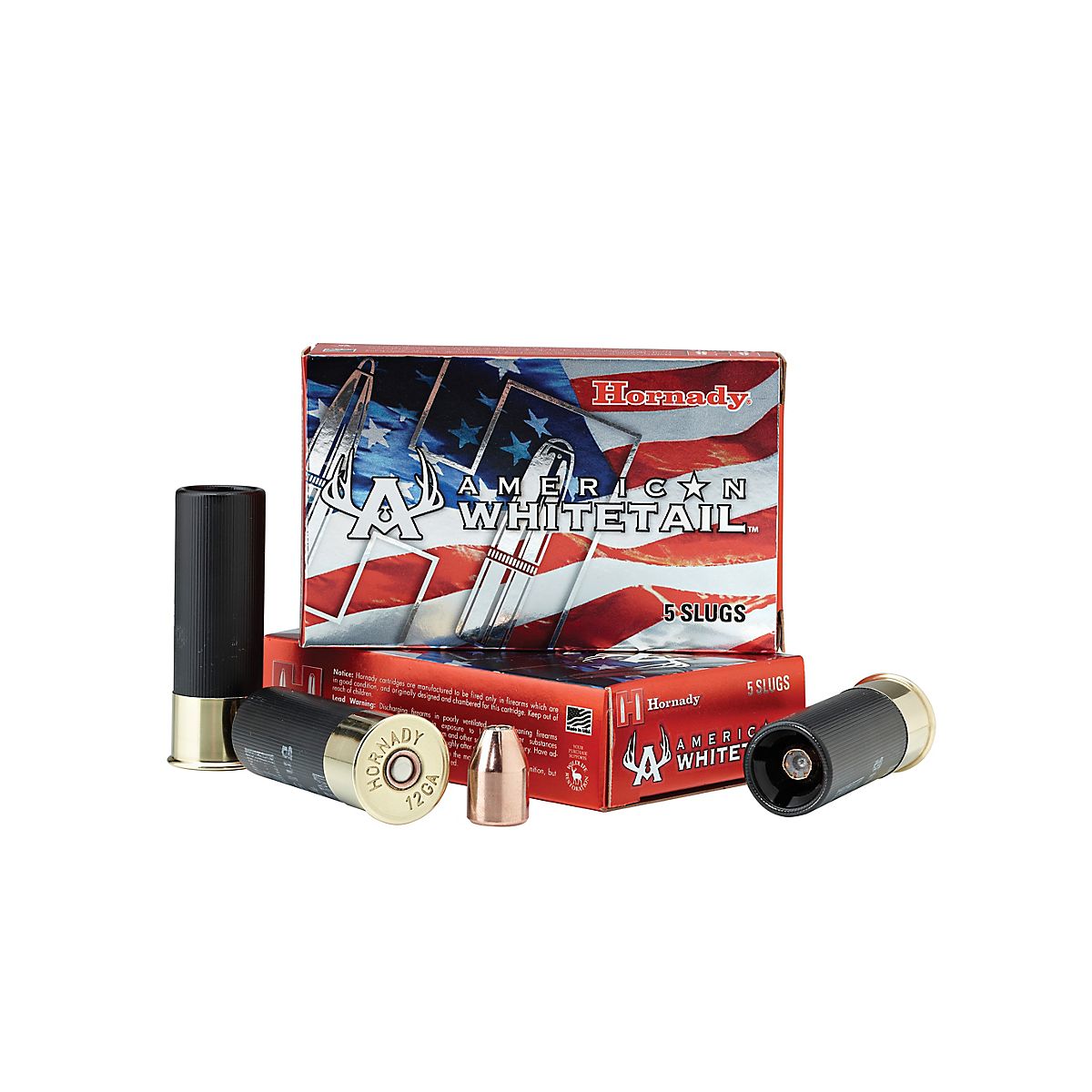 Hornady American Whitetail 12 Gauge Shotgun Slugs - 5 Rounds | Academy