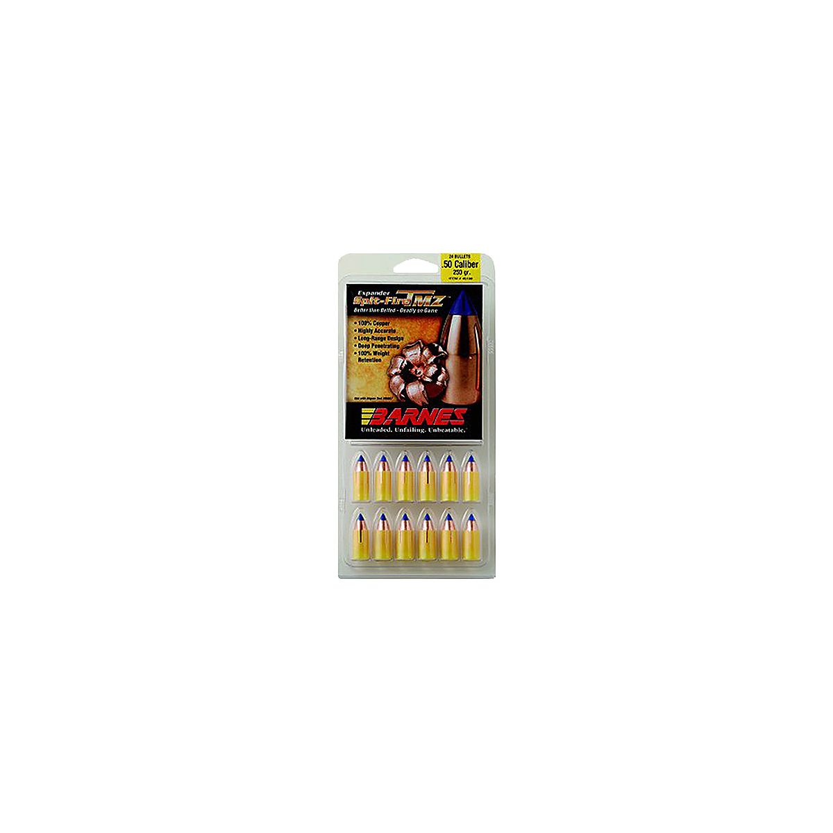 BARNES .50 250-Grain Spit-Fire TMZ Black Powder Bullets | Academy