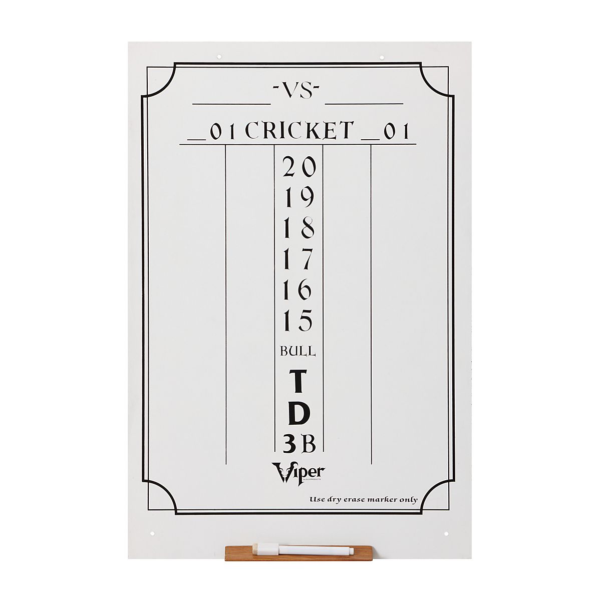 Viper Large Cricket Dry-Erase Scoreboard | Academy