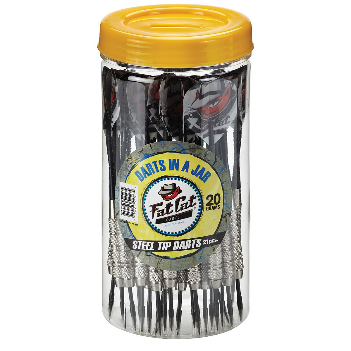 Fat Cat Darts in a Jar 20-Gram Steel-Tip Darts 21-Pack | Academy