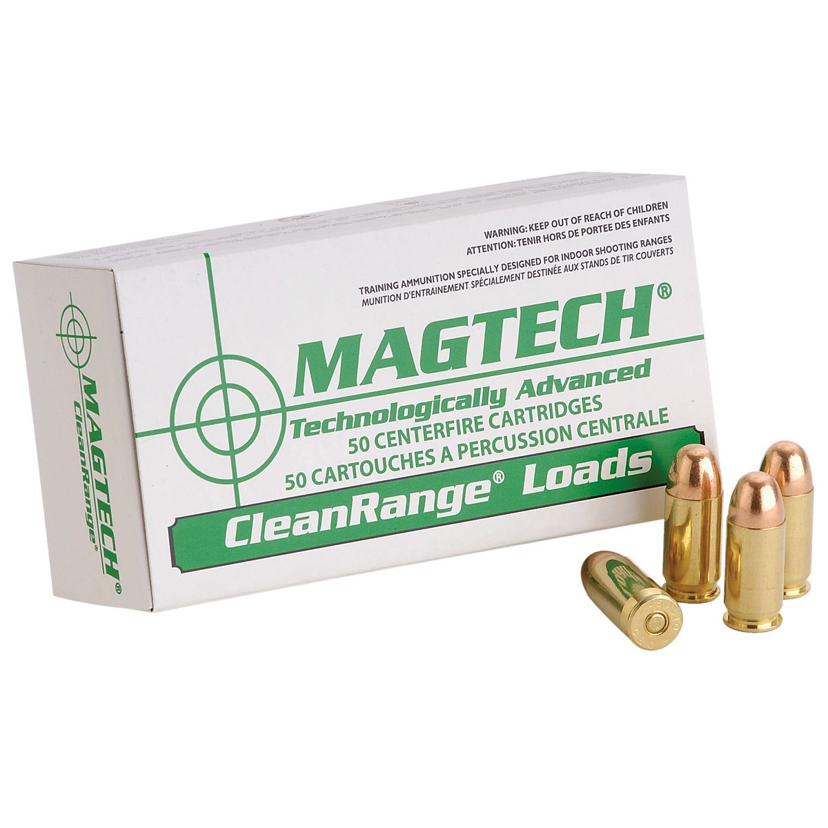 Magtech CleanRange Fully Encapsulated Bullet Centerfire Handgun ...