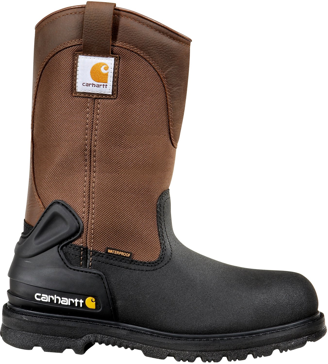 Carhartt Men s 11 In Insulated Steel Toe Wellington Work Boots Academy